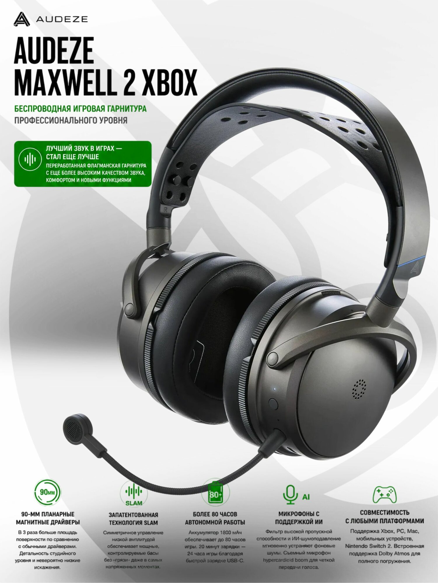 Игровые наушники Audeze Maxwell 2 для Xbox