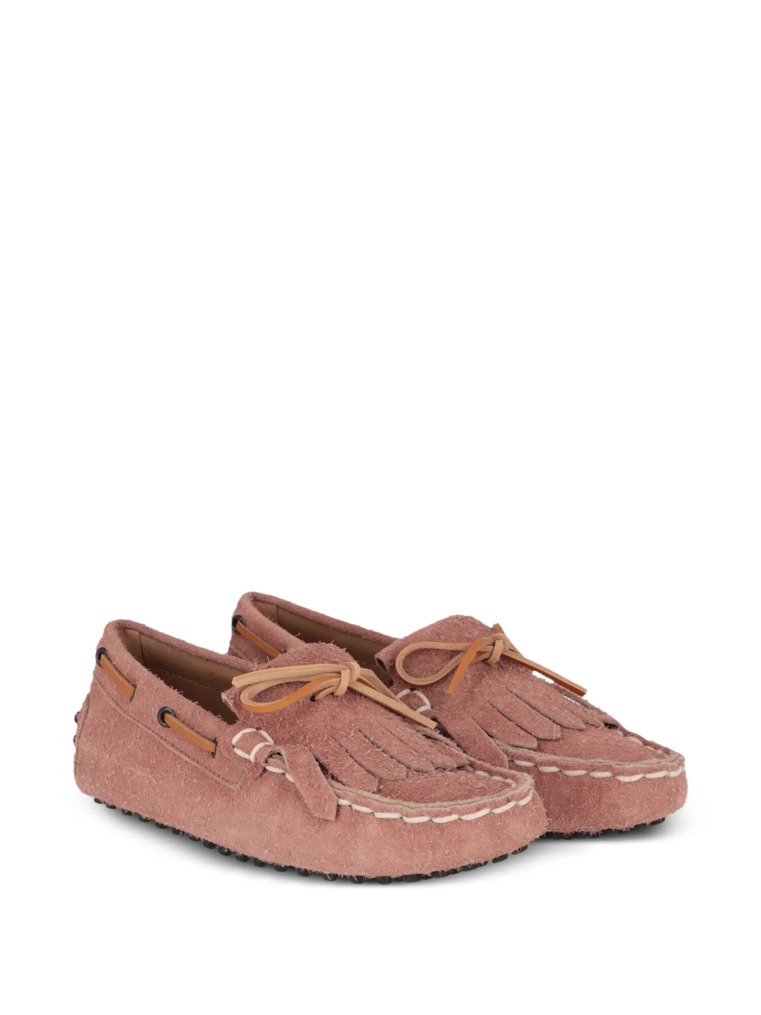 Лоферы Tod's Fringed Gommino loafers, размер 7, pink — фото 1
