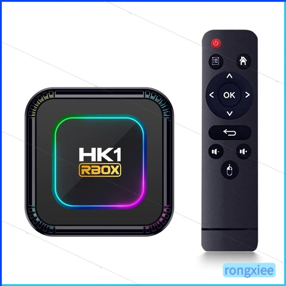 HK1 RBOX K8 Android 13.0 Smart TV Box, Высокопроизводительный медиаплеер с поддержкой HDR10+, для просмотра контента в смарт-качестве 4GB+64GB / US