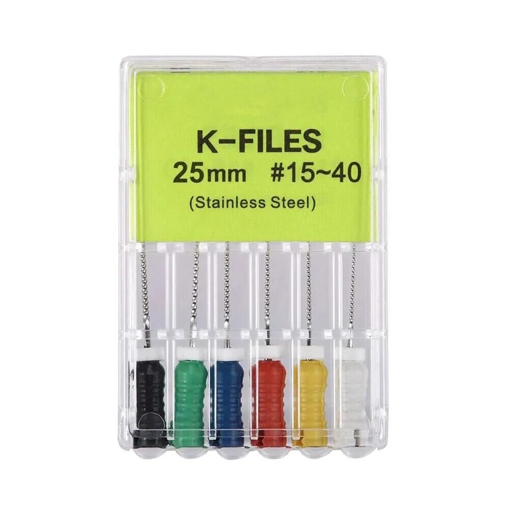 K-Files Ручные файлы стоматологические, 25мм №15-40