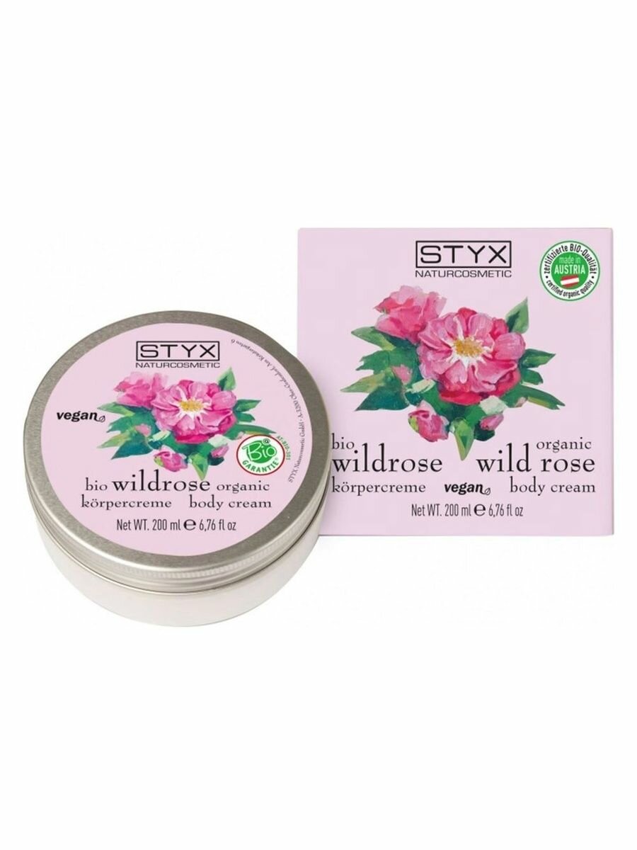 STYX Крем для тела "Дикая роза" Wild Rose Body Cream, 200 мл