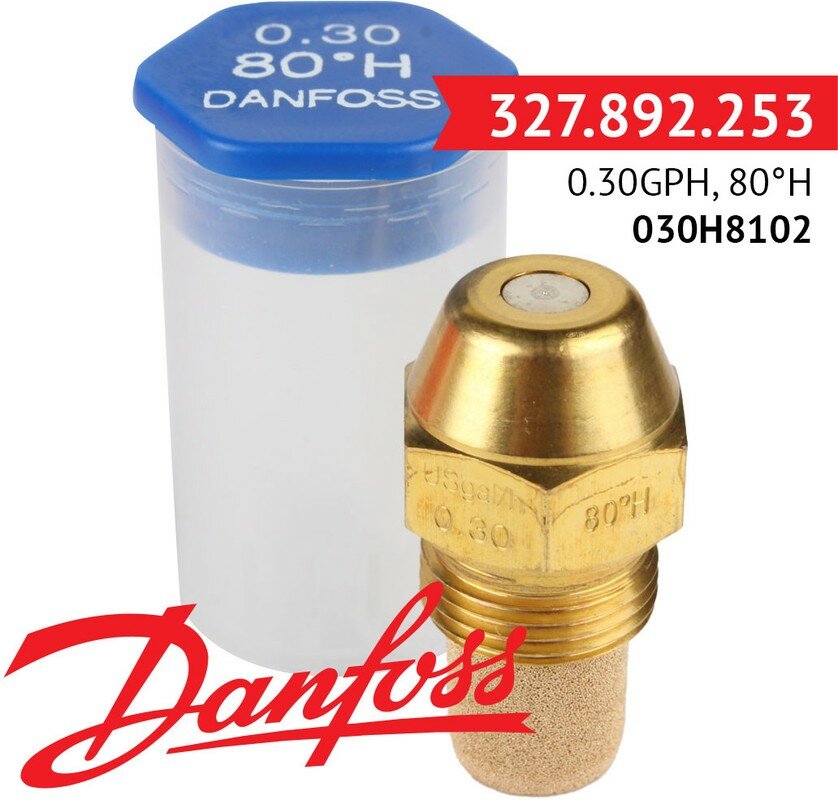 Топливная форсунка Danfoss 0.30GPH,80H 030H8102