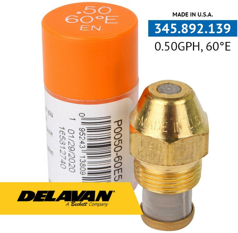 Топливная форсунка Delavan 0.50GPH, 60E (5) P0050-60E5