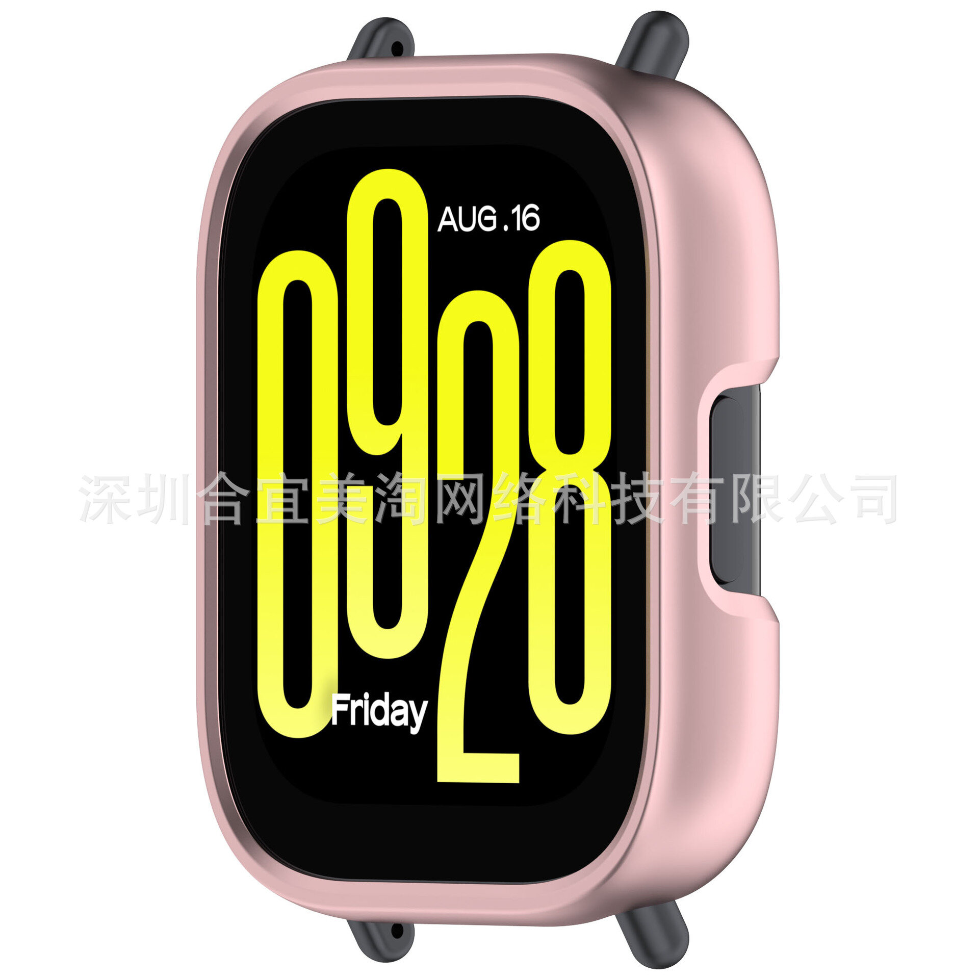 Чехол-полуоболочка для Redmi Watch 5 Active с вырезом, розовый, женственный чехол для часов
