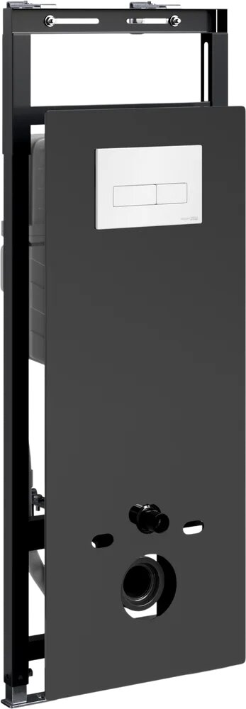 Инсталляция с кнопкой Wasserkraft Salm 27TLT.010. ME. BL. WH03 50, 4 см, крепление к стене/к полу, с регулировкой по высоте, кнопка для унитаза белая, глянцевая, с шумоизоляцией
