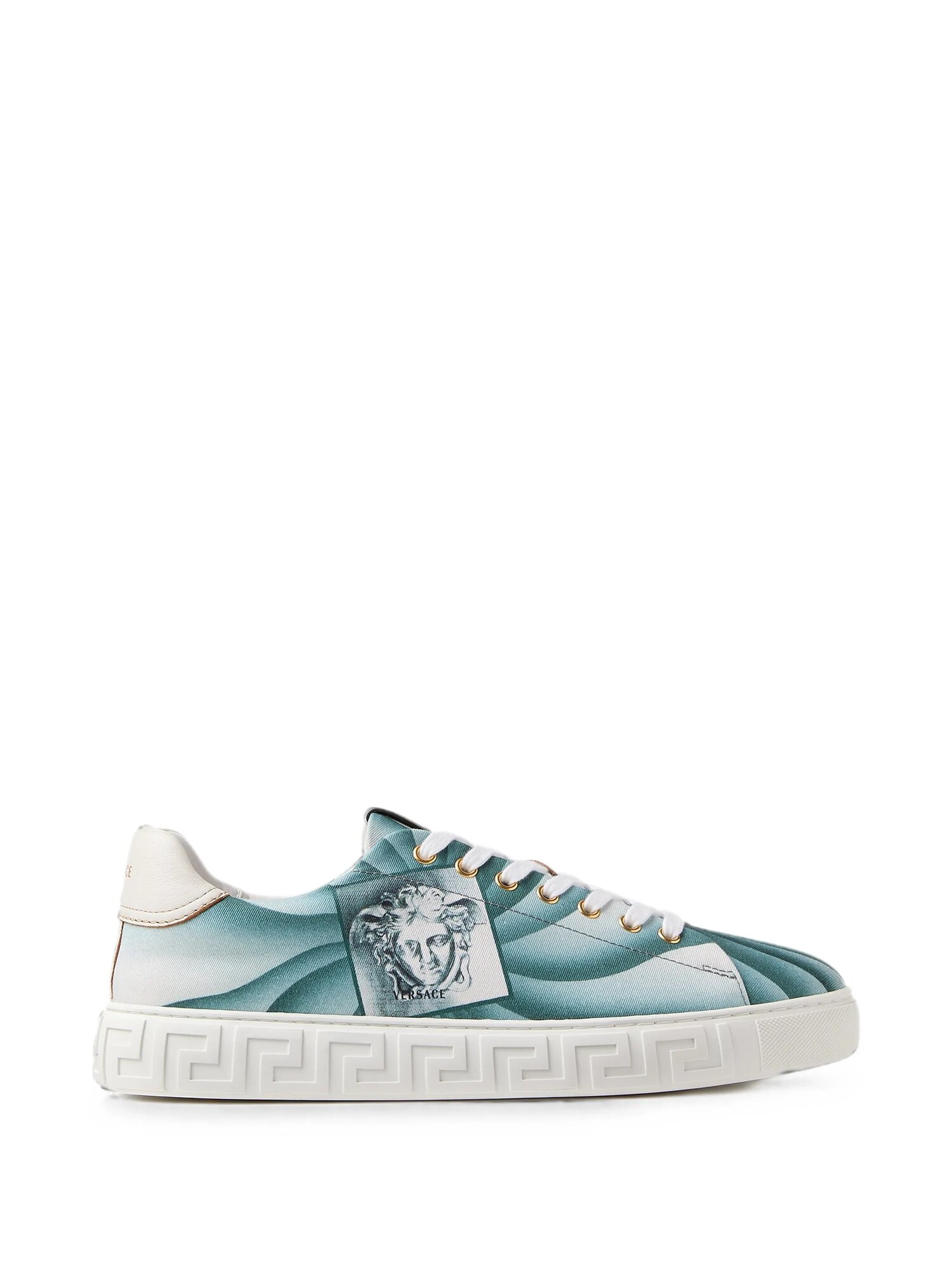 Кроссовки Greca printed canvas sneakers