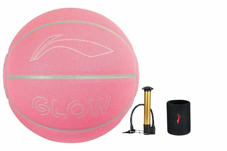Баскетбольный мяч унисекс Li Ning Badfive Pu, розовый, размер 7