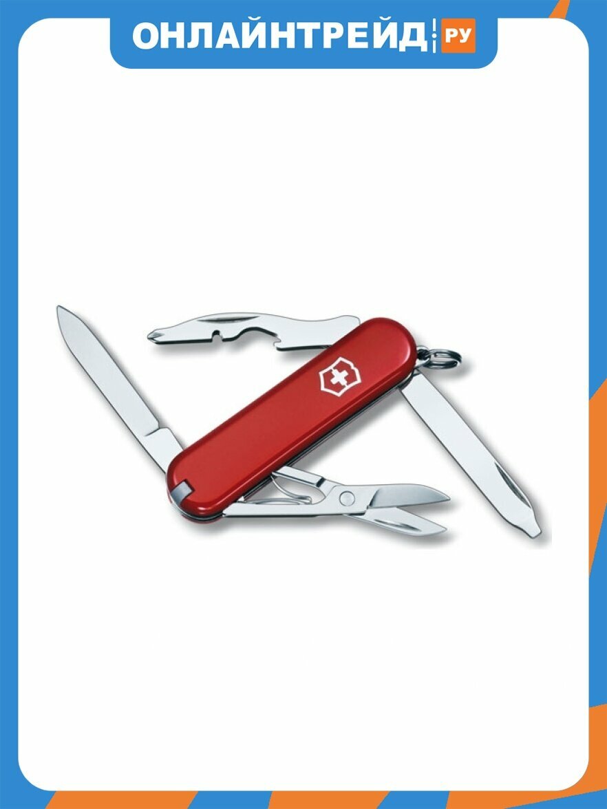 Нож-брелок Victorinox 0.6363 RAMBLER, 58 мм, красный