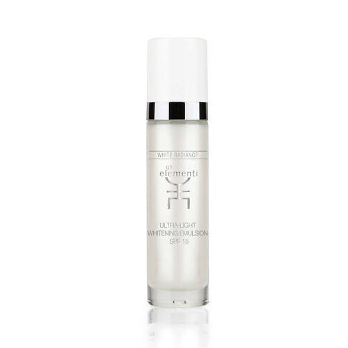 GLI ELEMENTI Эмульсия для лица Ultra-Light Whitening Emulsion SPF15, 50 мл