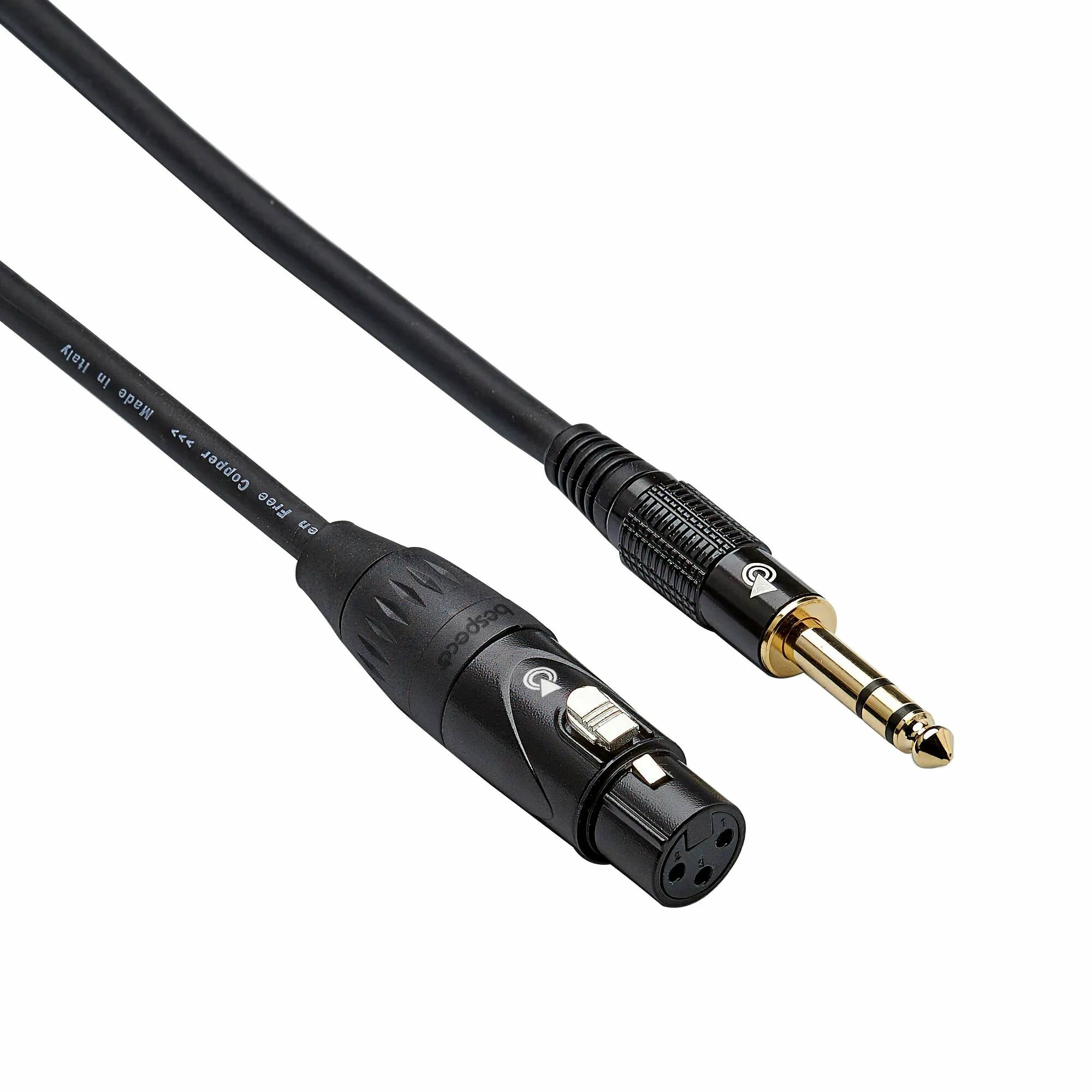 Межблочный кабель Bespeco EASXF150 XLR-F — Jack 6.3 мм, 1.5 м
