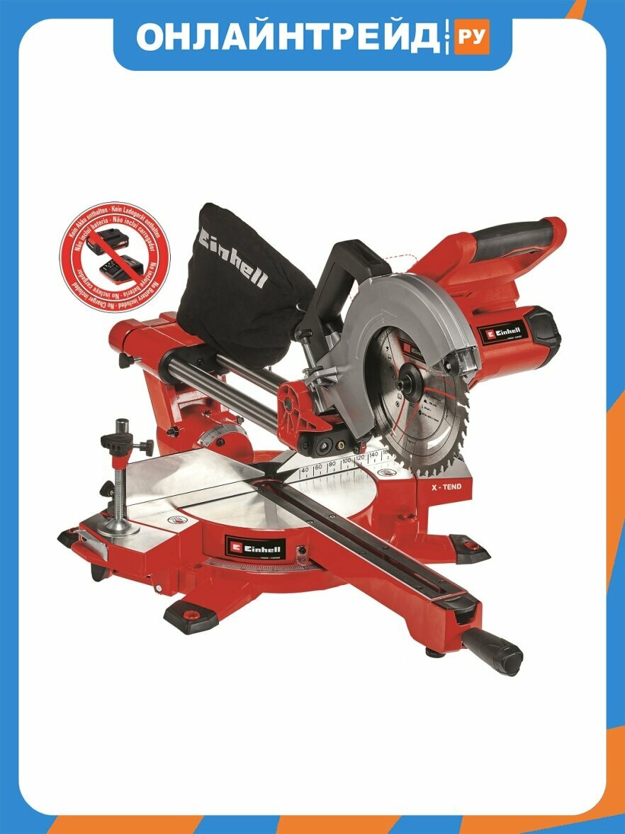 Пила торцовочная аккумуляторная Einhell PXC TE-SM 36/210 Li - Solo (4300880)