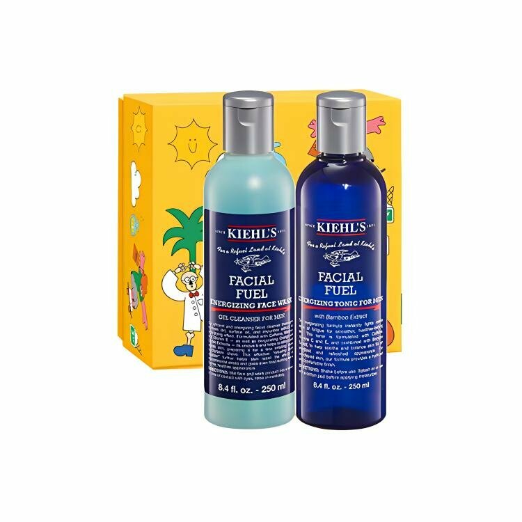 Набор ухода за кожей мужской Kiehl's, Men's Active Cleanser 250ml+Men's Active Toner 250ml