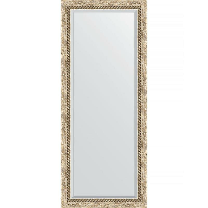 Зеркало Evoform Exclusive 153х63 BY 3563 с фацетом в багетной раме - Прованс с плетением 70 мм