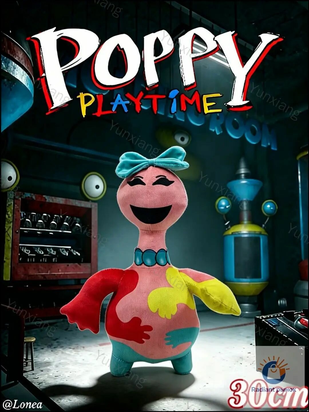 Мягкая игрушка поппи плейтайм dolly the doughgirl 30cm/Poppy playtime plush toys
