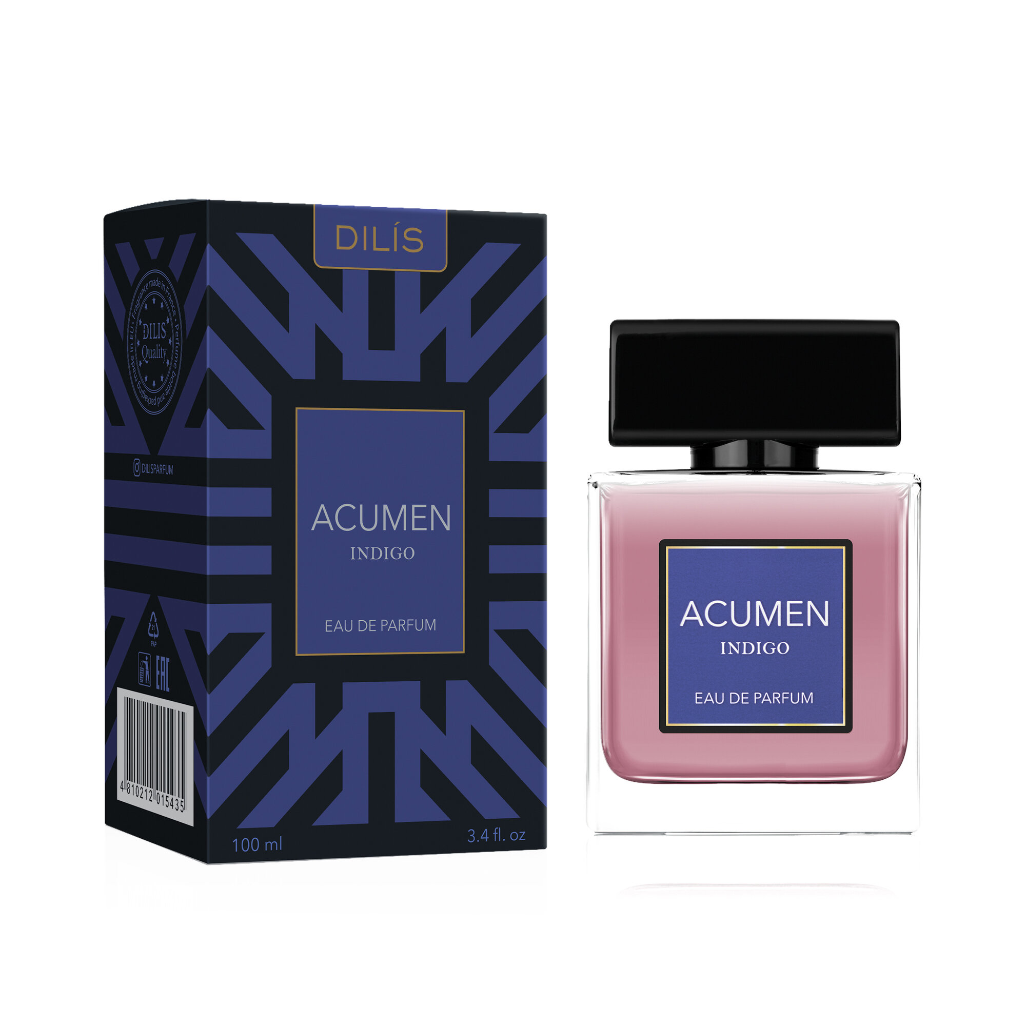 Парфюмерная вода Dilis "Acumen Indigo", мужская, пряная, древесная