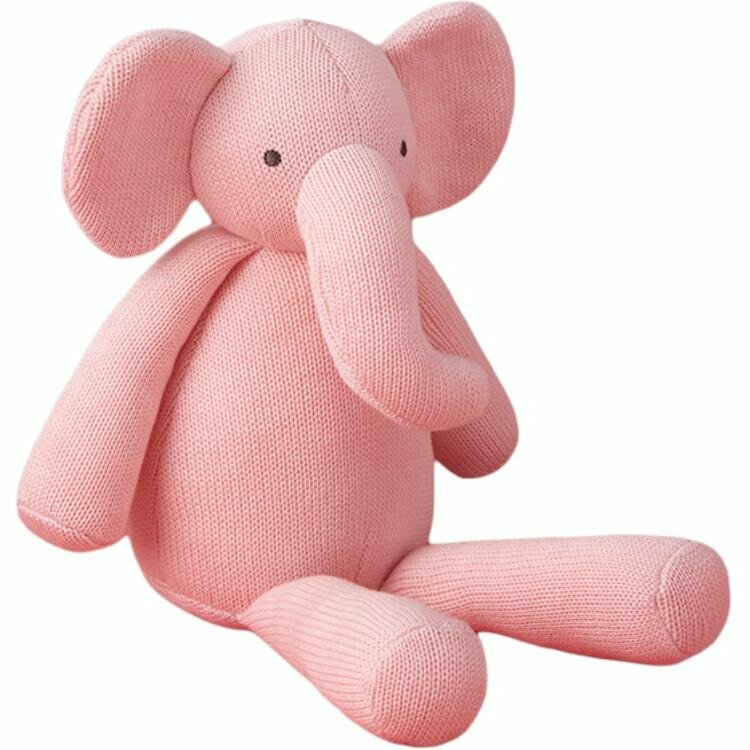 Мягкая игрушка унисекс Softlife "Милый маленький зверек" CaiCai Elephant-Pink 30cm
