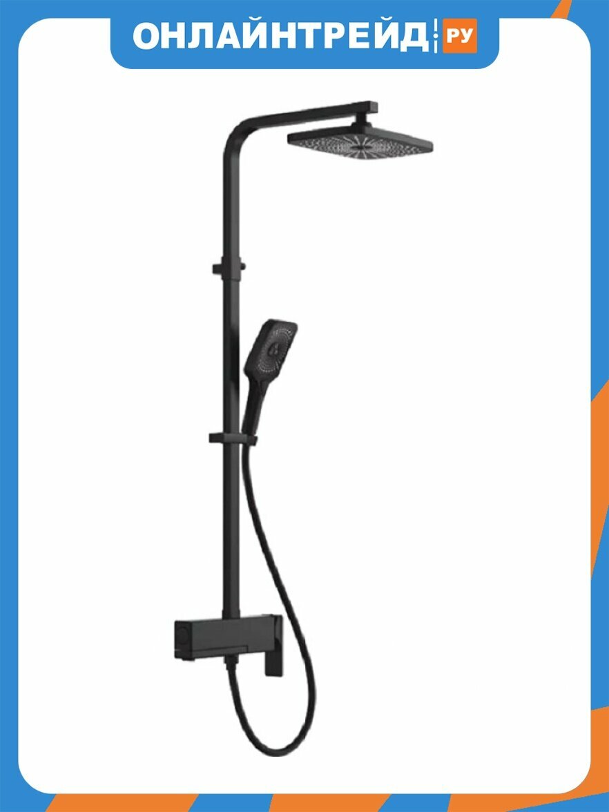 Душевая система Rose R1036H, черный