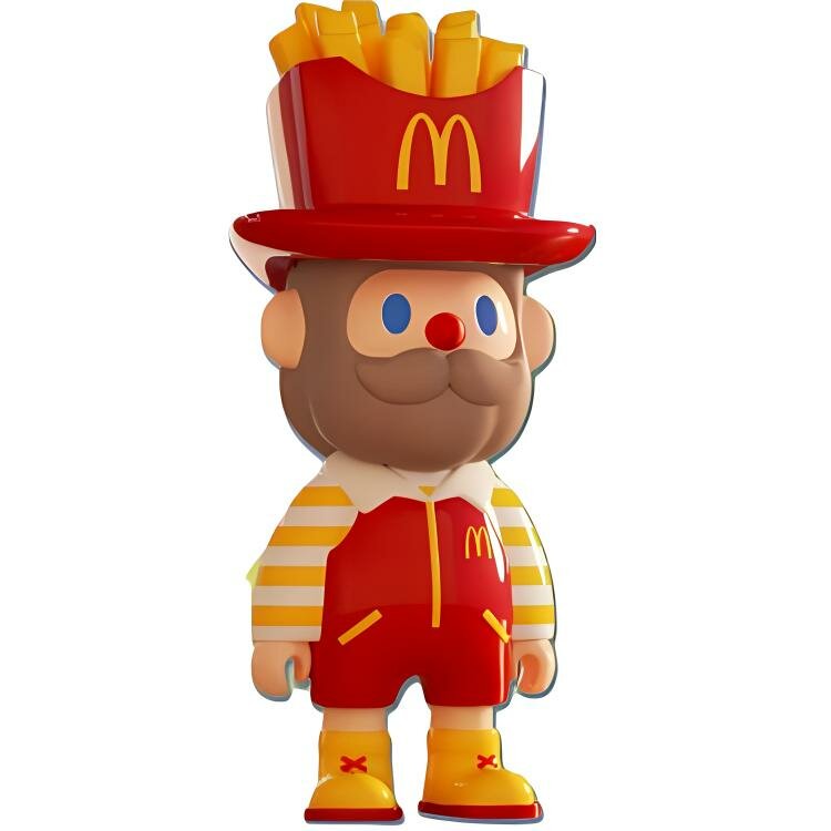 **FINDING UNICORN x McDonald's Мистер Картошка Фри Блайстер Пак 10.7 см**