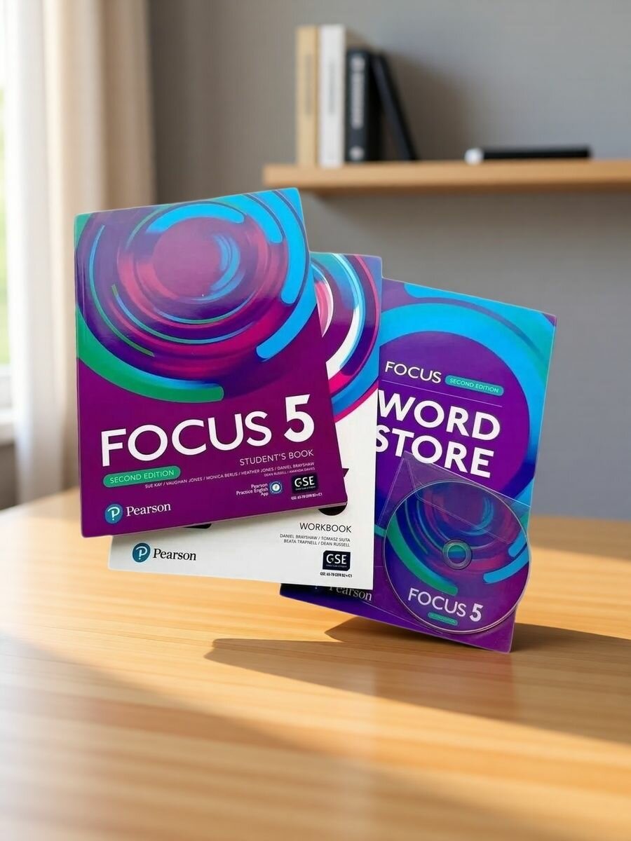 Учебник Focus 5 (2st edition) Student's Book and Workbook, комплект с Word Store и CD