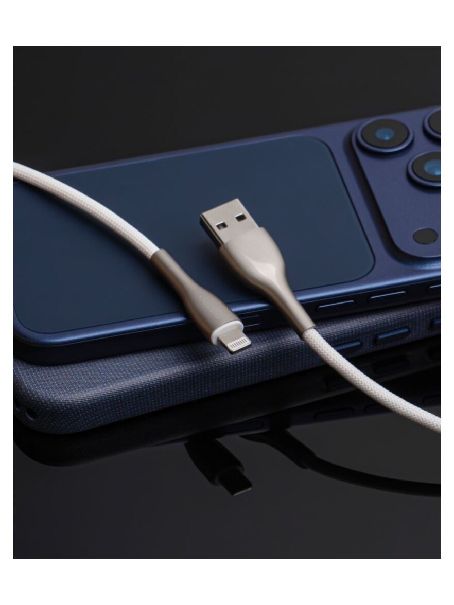 Кабель Deppa Apollo USB-А - Lightning, 1м, белый — фото 1