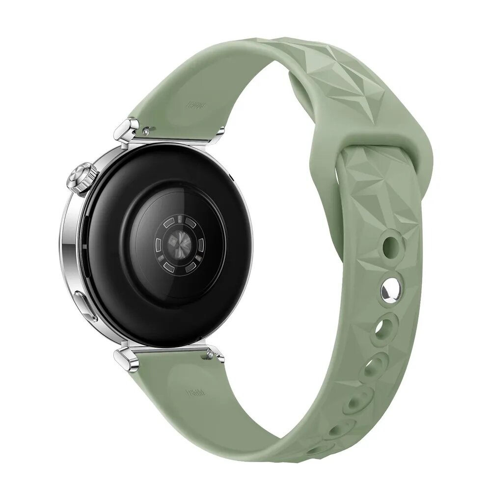 18 мм силиконовый ремешок для HUAWEI Watch GT6/5/4 41 мм, Спортивный ремешок, узор из ледяных кристаллов