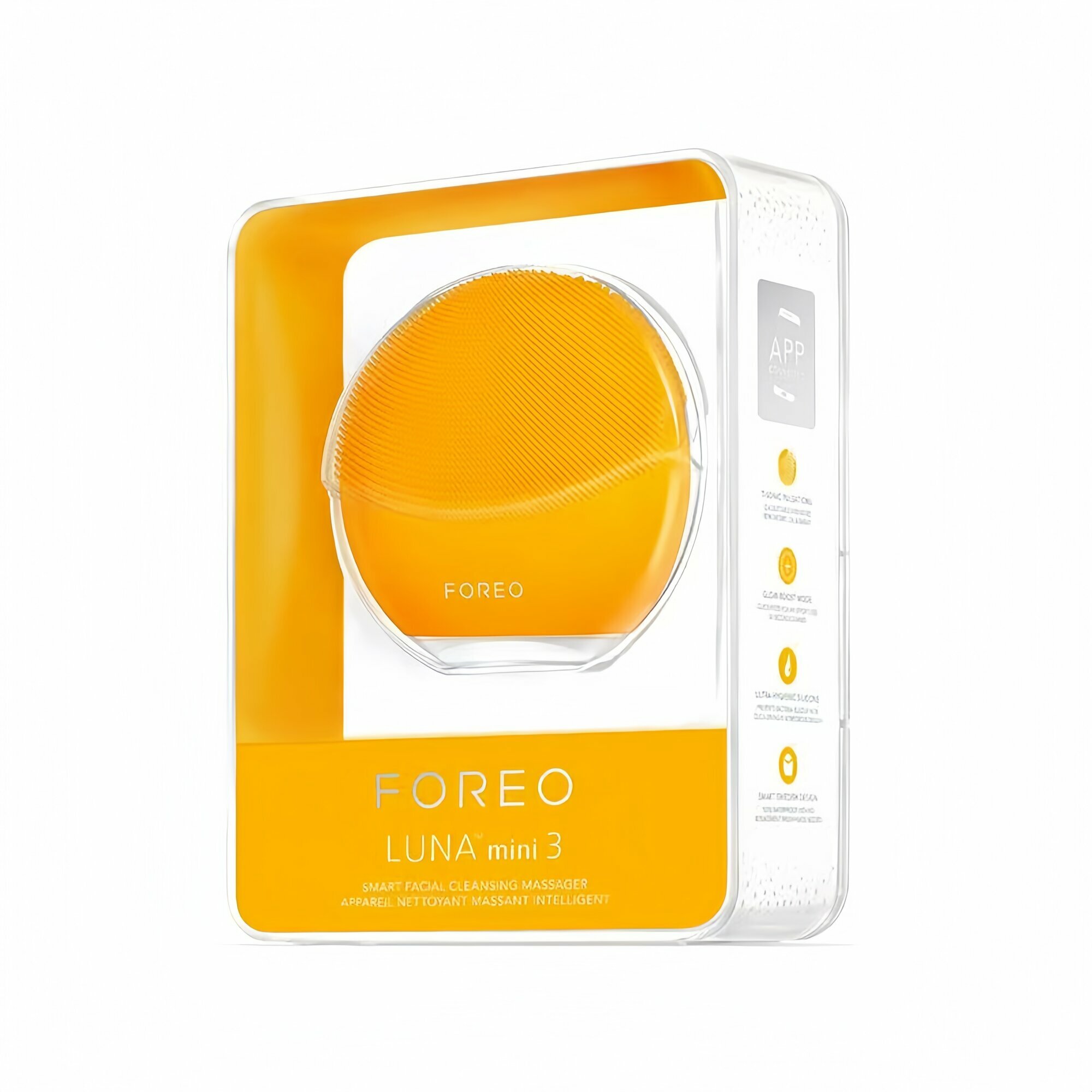FOREO LUNA mini 3 Электрическая очищающая щеточка для лица для всех типов кожи, Sunflower Yellow