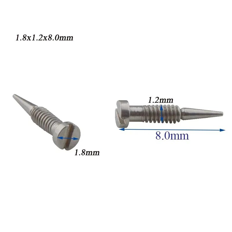 Пружинные винты 2.0x1.2x8.0mm, 200 шт.