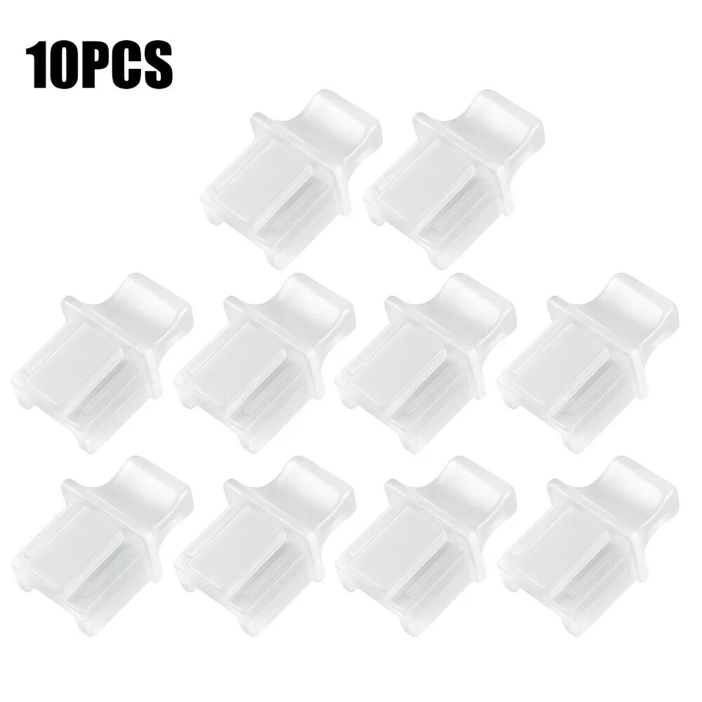 Новая силиконовая заглушка для RJ45, прочная, черная, прозрачная, защитная крышка Белый, 10pcs Clear