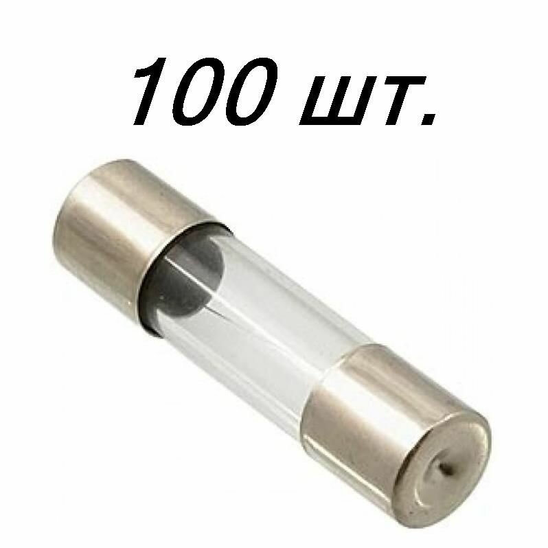 100шт Предохранитель 5х20 0,1А стекло (ВПБ6)