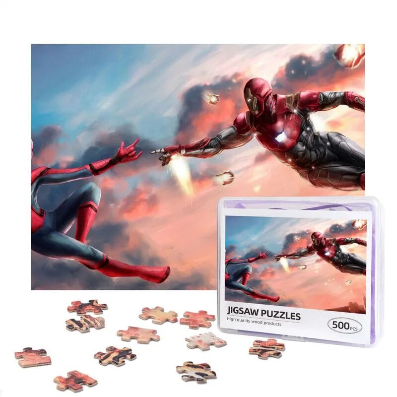 Iron Man Деревянный пазл Марвел Деревянные пазлы Железный человек Marvel