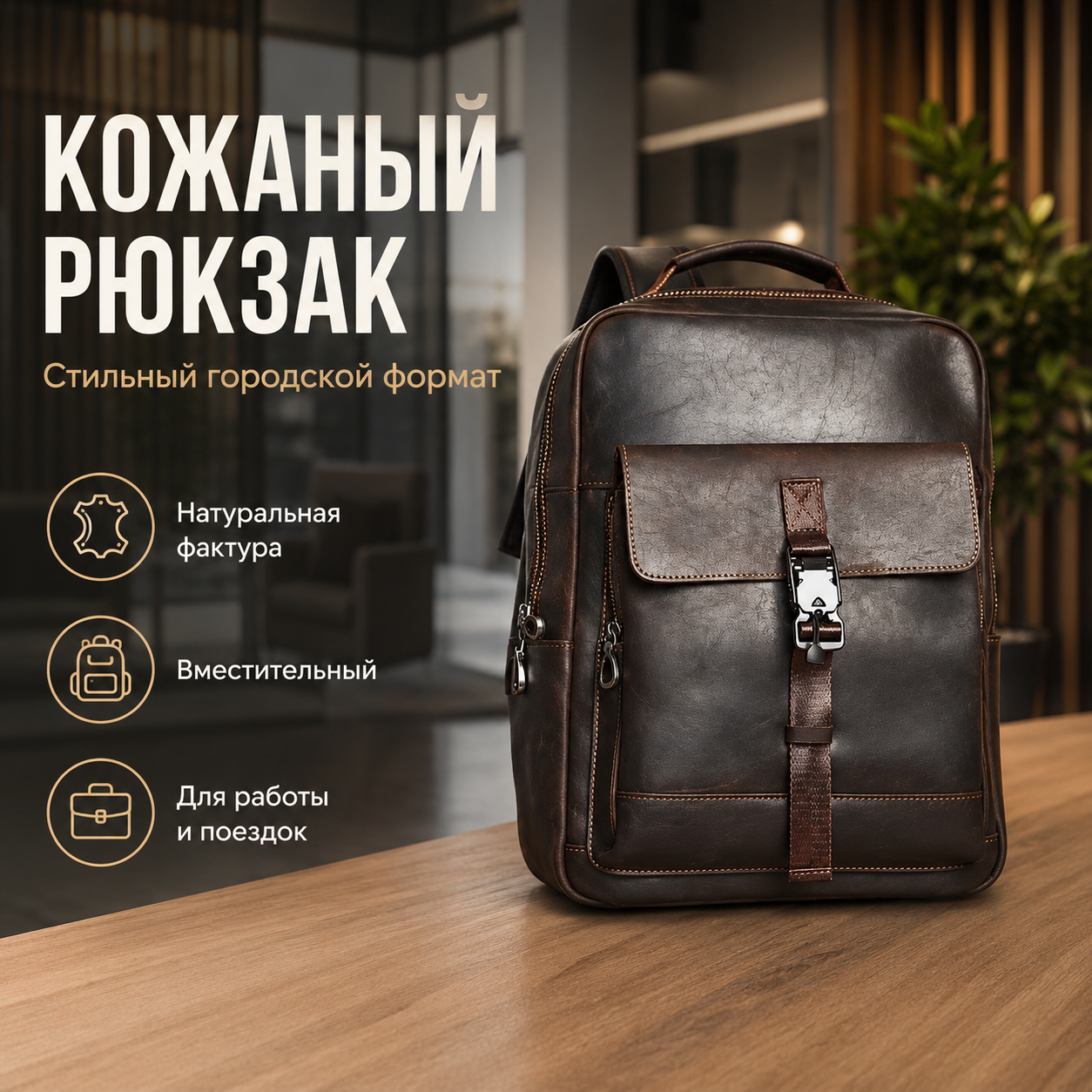 Винтажный кожаный рюкзак для мужчин, городской портфель для ноутбука
