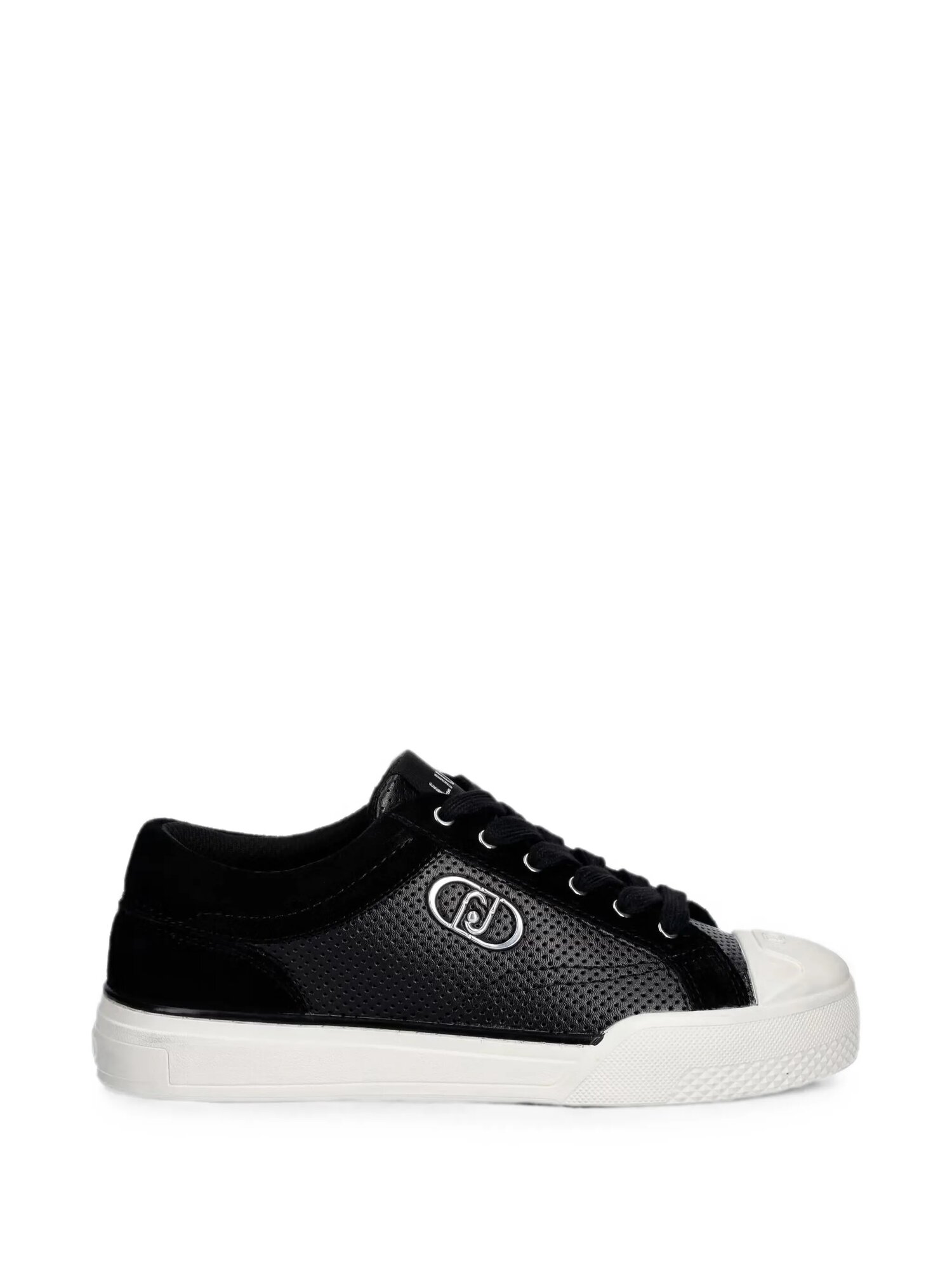 Кроссовки Perforated logo-plaque sneakers