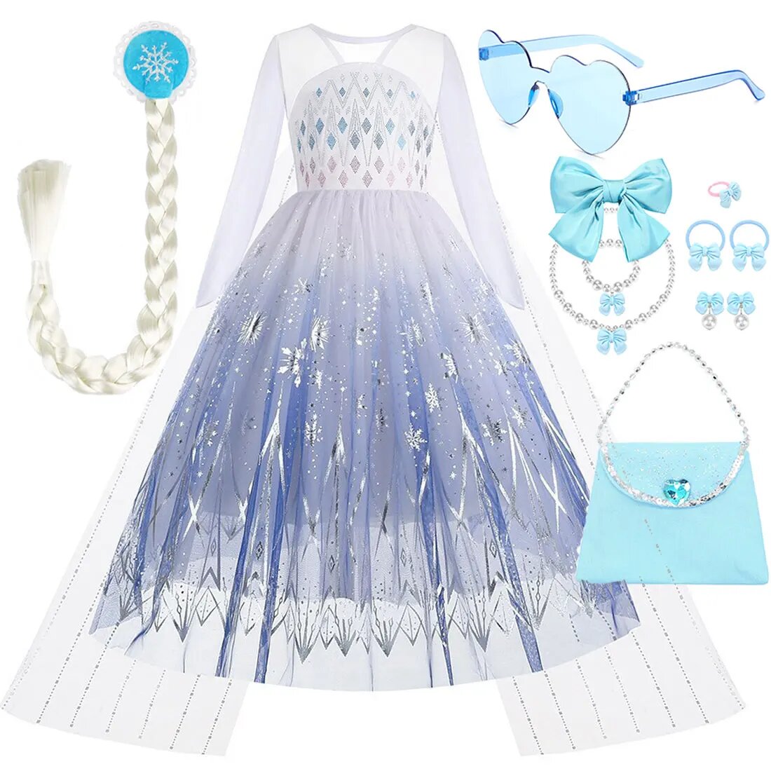 Платье принцессы Эльзы Disney для девочки 4T(tag 120), Elsa Suit 5