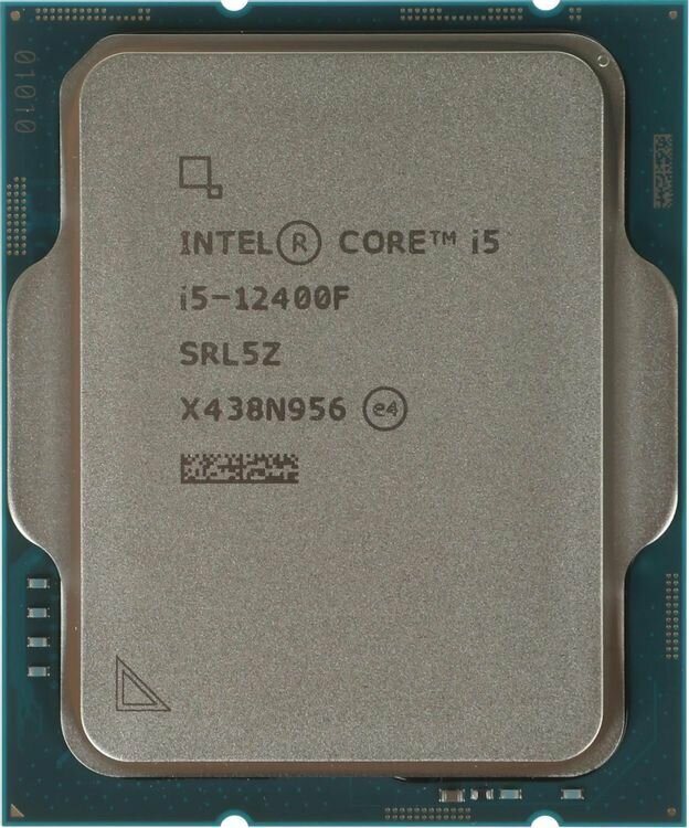 Процессор CPU Intel Core i5-12400F TRAY (S1700, 2500MHz up to 4400MHz/7.5Mb+18Mb, 6C/12T, Alder Lake, 10nm, 65-117W)