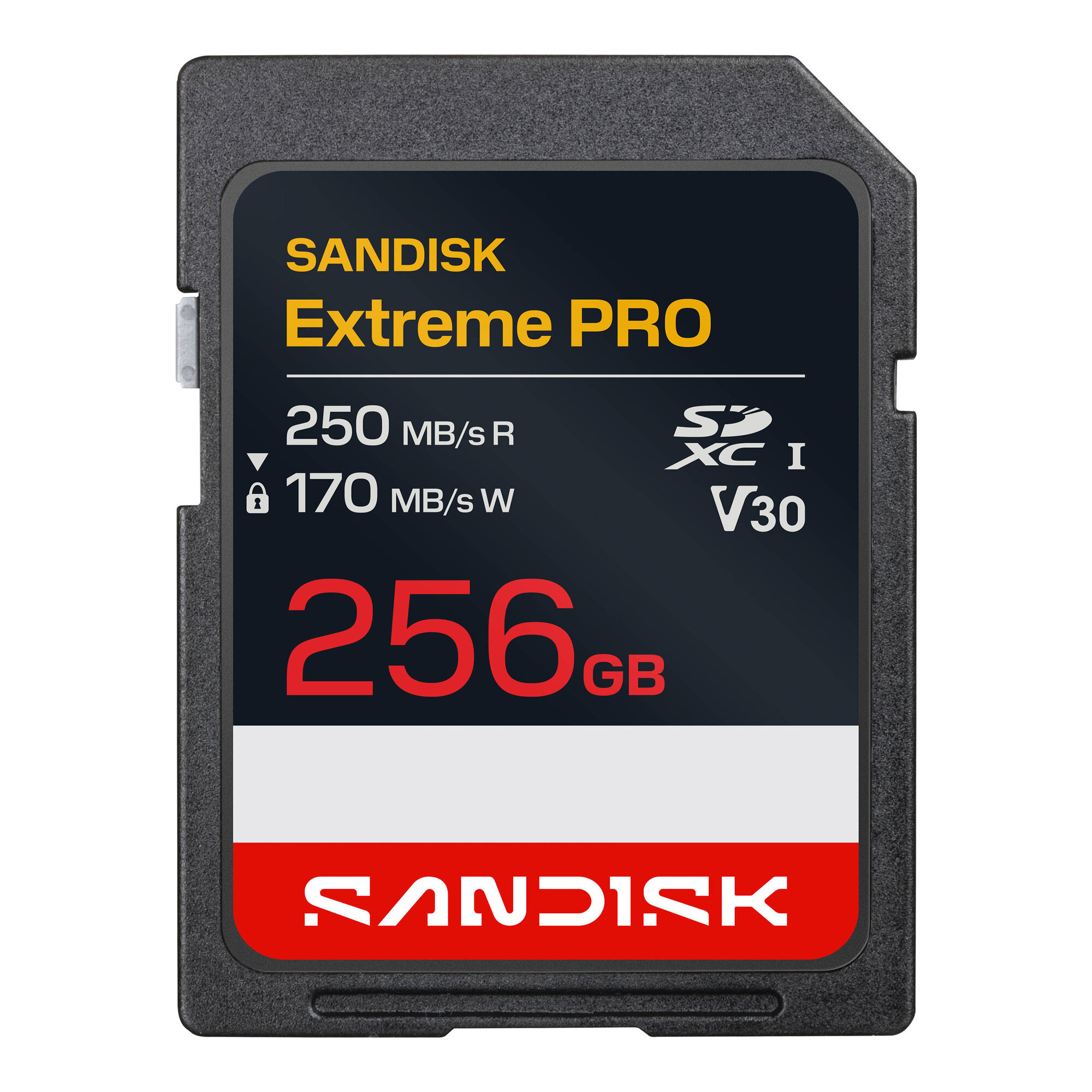 Карта памяти SanDisk SDXC 256GB Extreme Pro UHS-I V30 R250/W170MB/s
