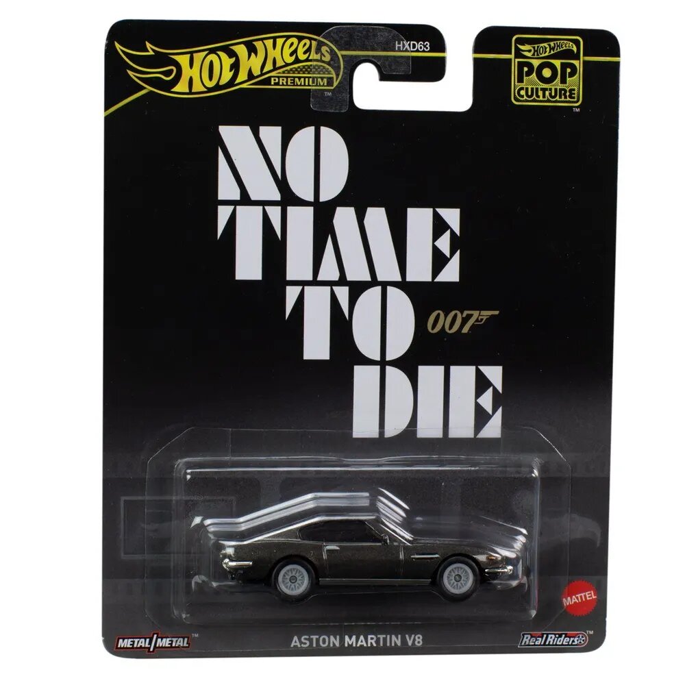 Машинка коллекционная Mattel Hot Wheels Премиум автомобиль Поп-культура : HXD63 Aston Martin V8