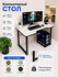 Компьютерный стол, игровой, письменный стол FREZKA ECO Plus MOON100, металлическ...