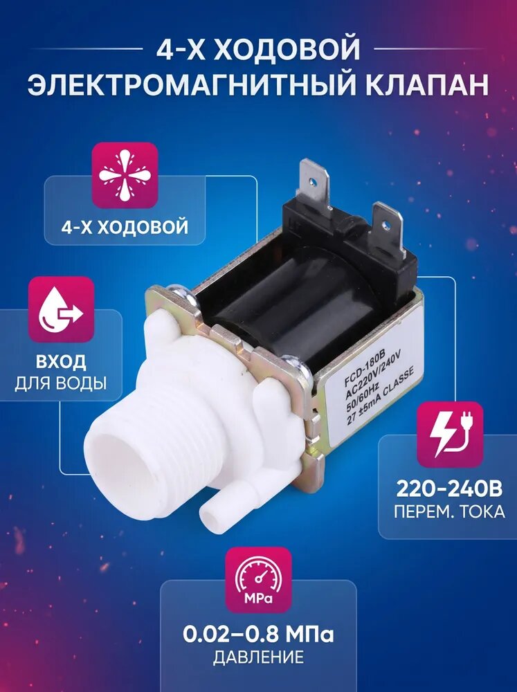 Электромагнитный клапан AC220-240V