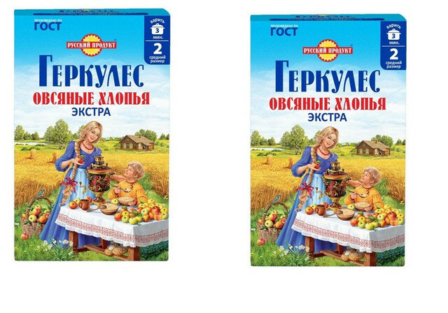 Русский Продукт Геркулес Экстра № 2 ,350г, 2 шт
