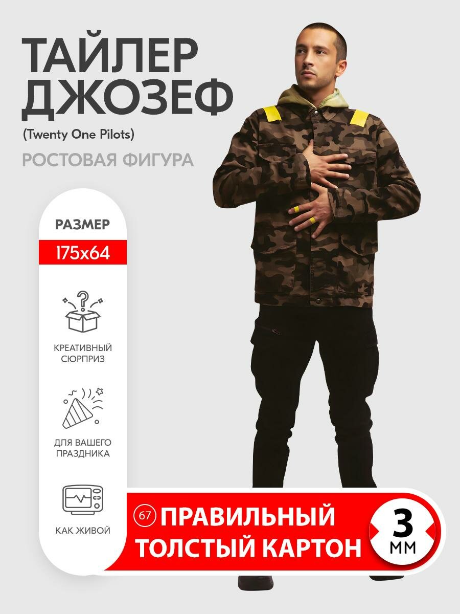 Аксессуар для фотосессий, Тайлер Джозеф (Twenty One Pilots), ростовая фигура