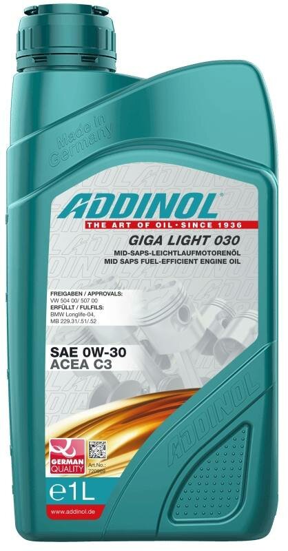 Масло моторное Addinol Giga Light 030 0W-30 (1л) 72096907, AD-0W30-GL-1L