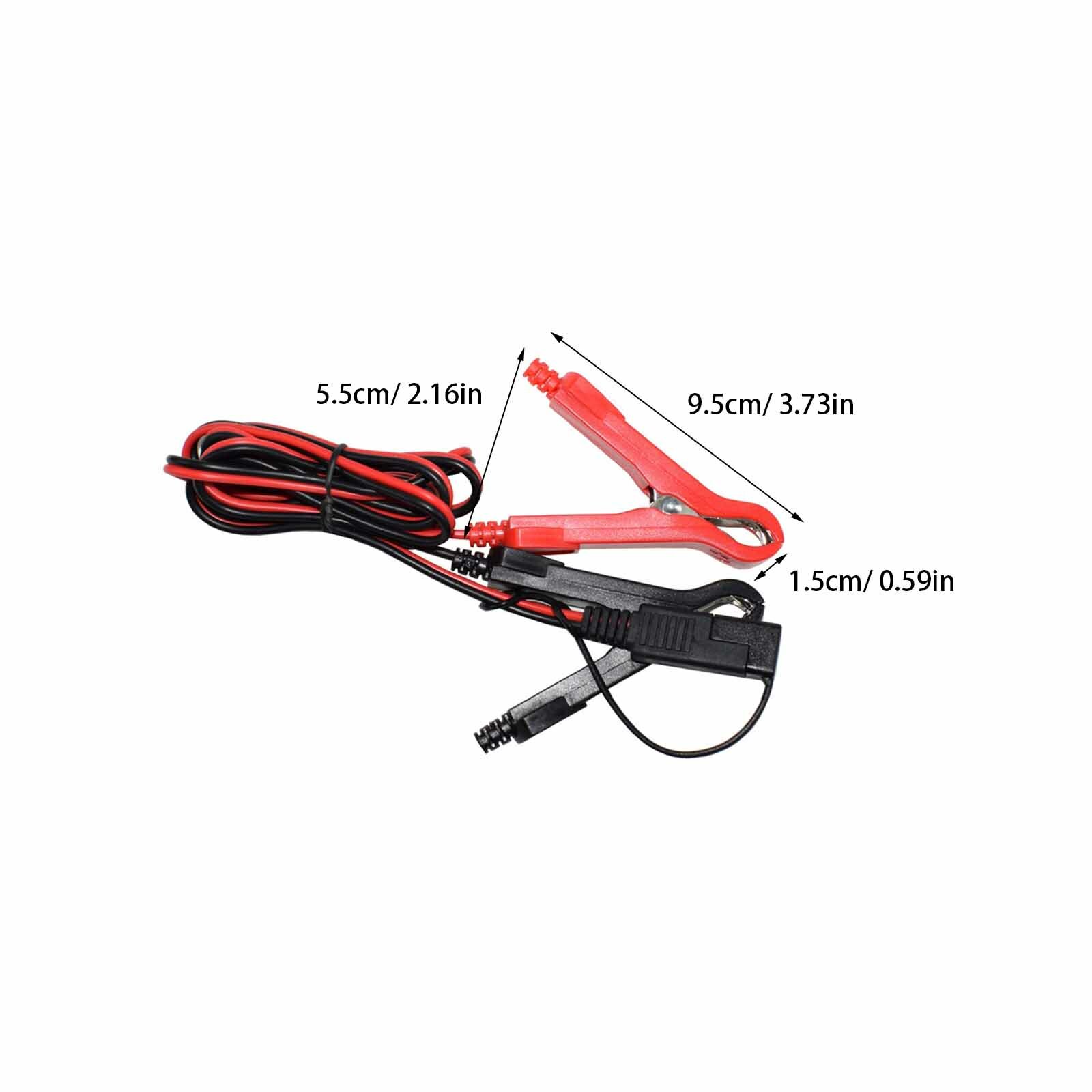 Адаптер Для Мотоцикла С Крокодиловыми Зажимами 12V 10A 18AWG Кабель Длиной 100см Размер 17x12x3.3Cm