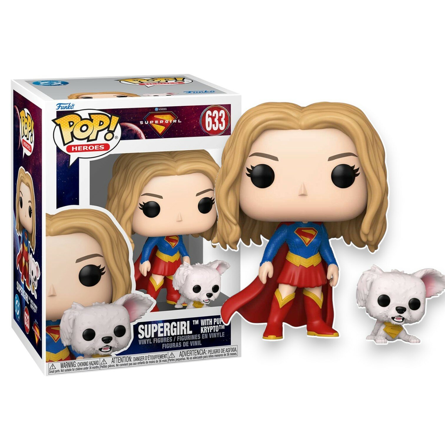 Фигурка Супергерл с Крипто "Supergirl with Puppy Krypto" от Funko POP! 633