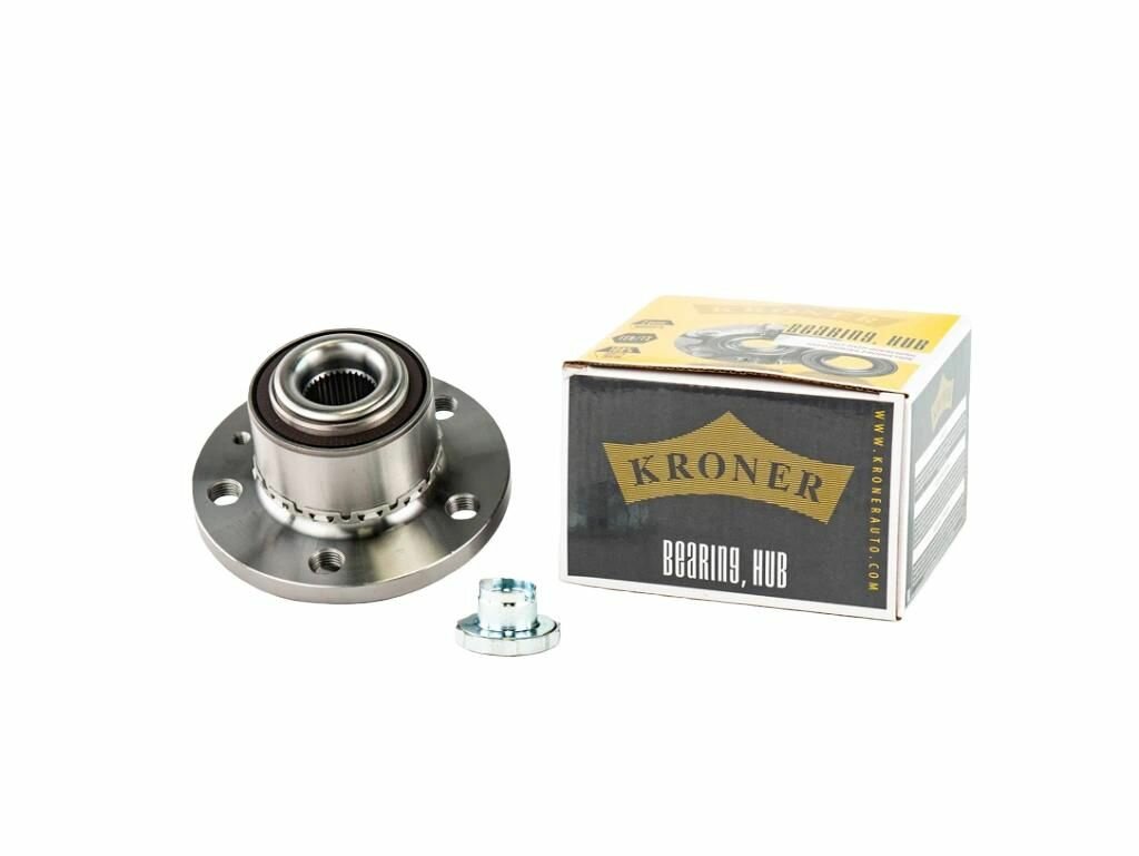 Ступица с подшипником в сборе KRONER K151314 VW Polo 01- перед. d 126.5 с ABS K151314 KRONER