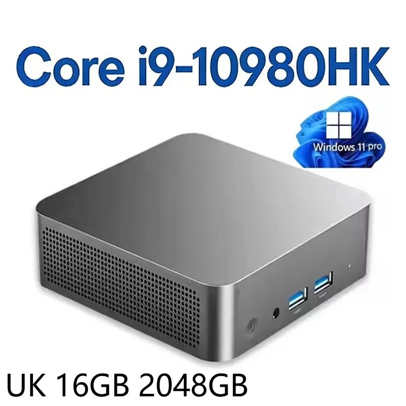 Мини-ПК Core i9-10980HK, 16GB, 2TB, Windows 11 Pro