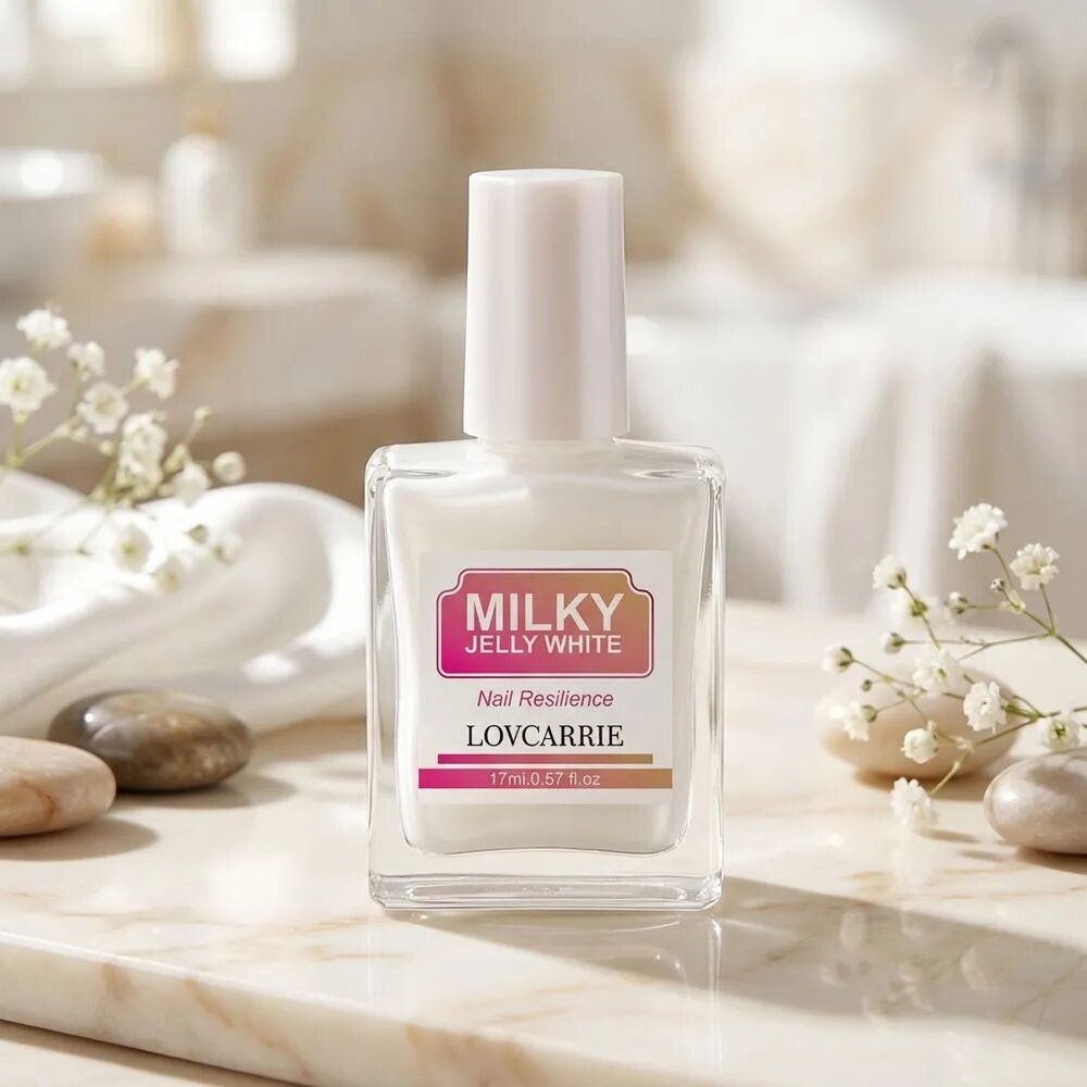 LOVCARRIE Укрепитель ногтей Milky Jelly White, 17 мл