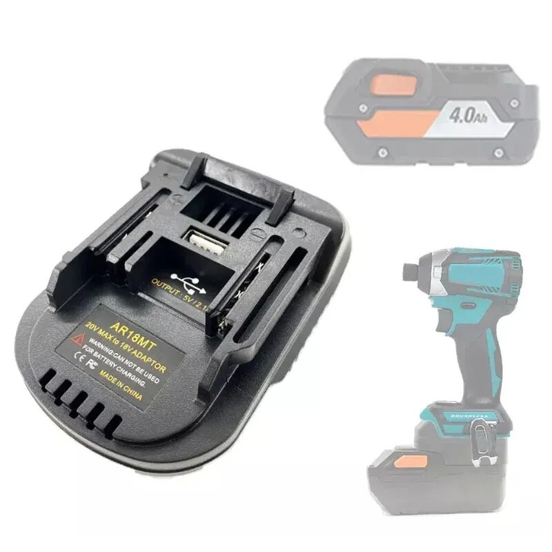 Адаптер аккумулятора электроинструмента совместим с Makita для Ridgid AEG совместим с Makita 18 В, литий-ионный аккумулятор, инструменты