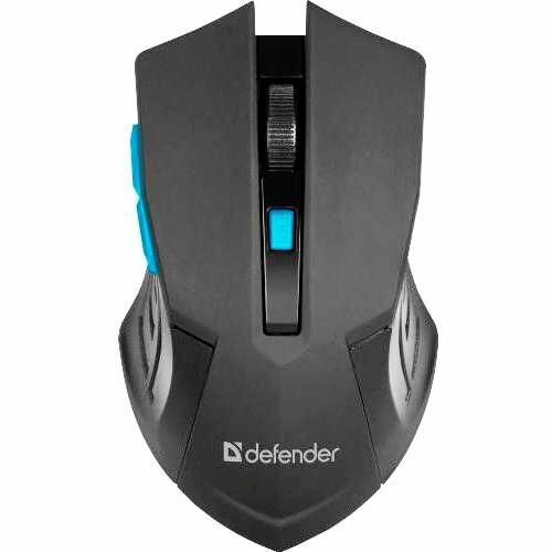 Мышь беспроводная Defender MM-275 Accura, средняя - синяя