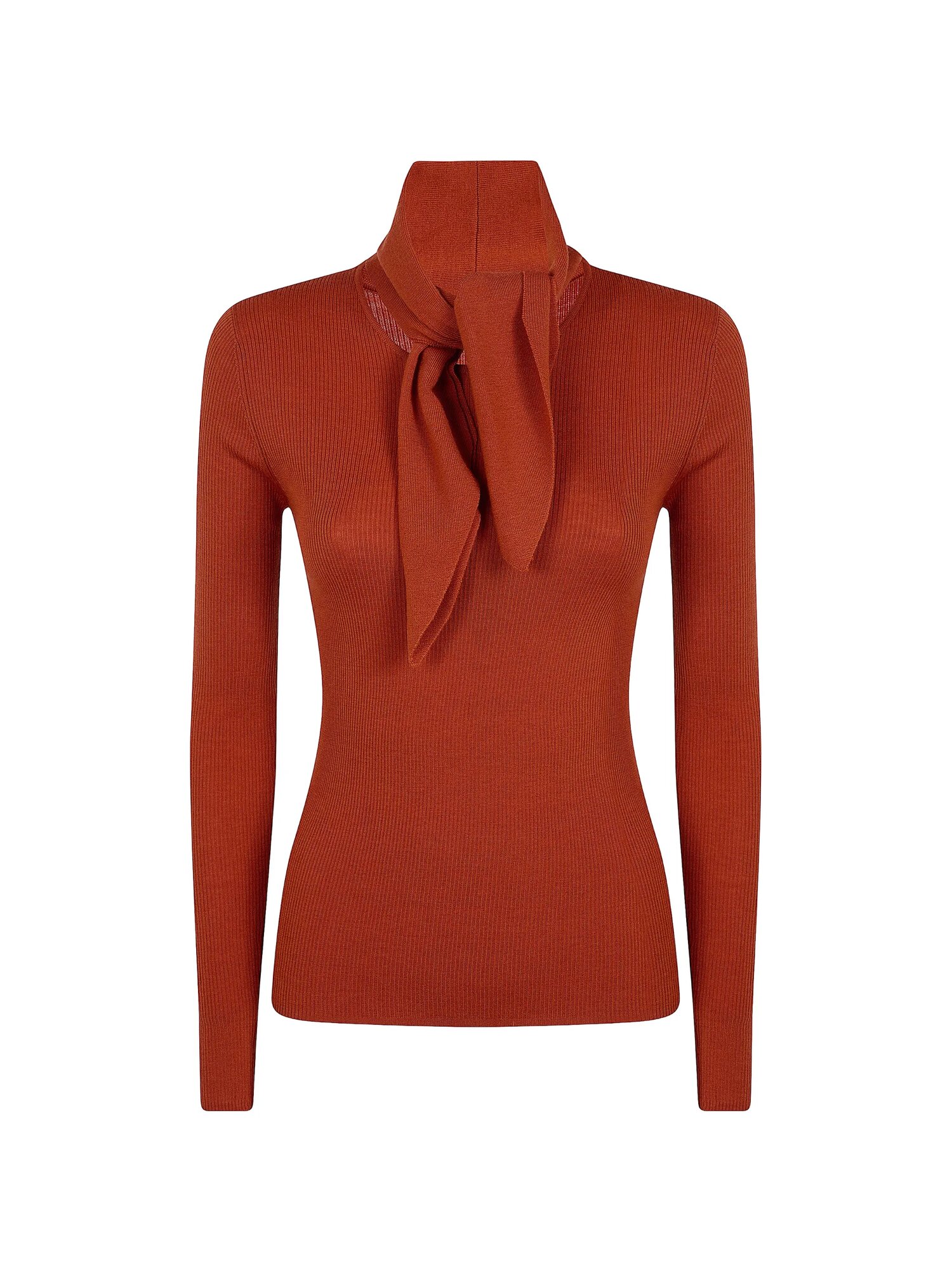 Свитер Pussy-bow ribbed-knit sweater