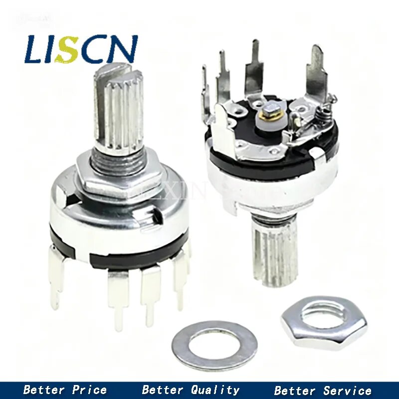 LISCN Переключатель потенциометр RV17 5шт 10K 20K 50K B10K